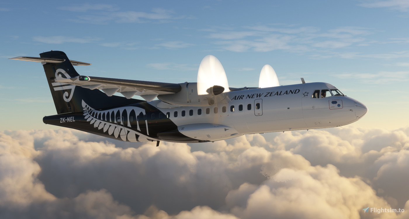 Air New Zealand ZK-NEL Fern Livery (Fictional) | Expert Series (Asobo) ATR 42-600 [4K] for ...