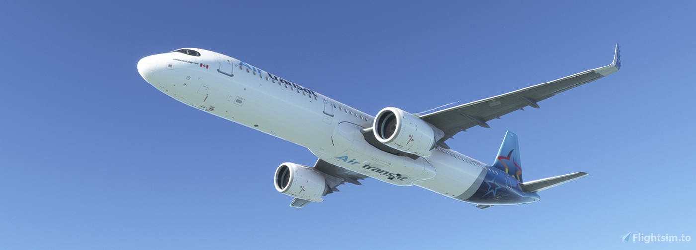 AIR TRANSAT C-GOJC - LatinVFR A321neo PW - PRIDE Livery for Microsoft Flight Simulator | MSFS
