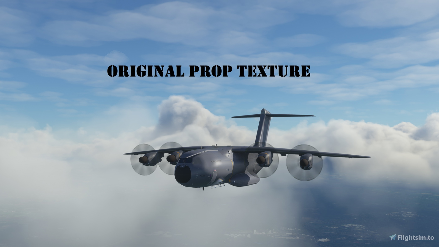 Airbus A400M prop texture mod for Microsoft Flight Simulator | MSFS