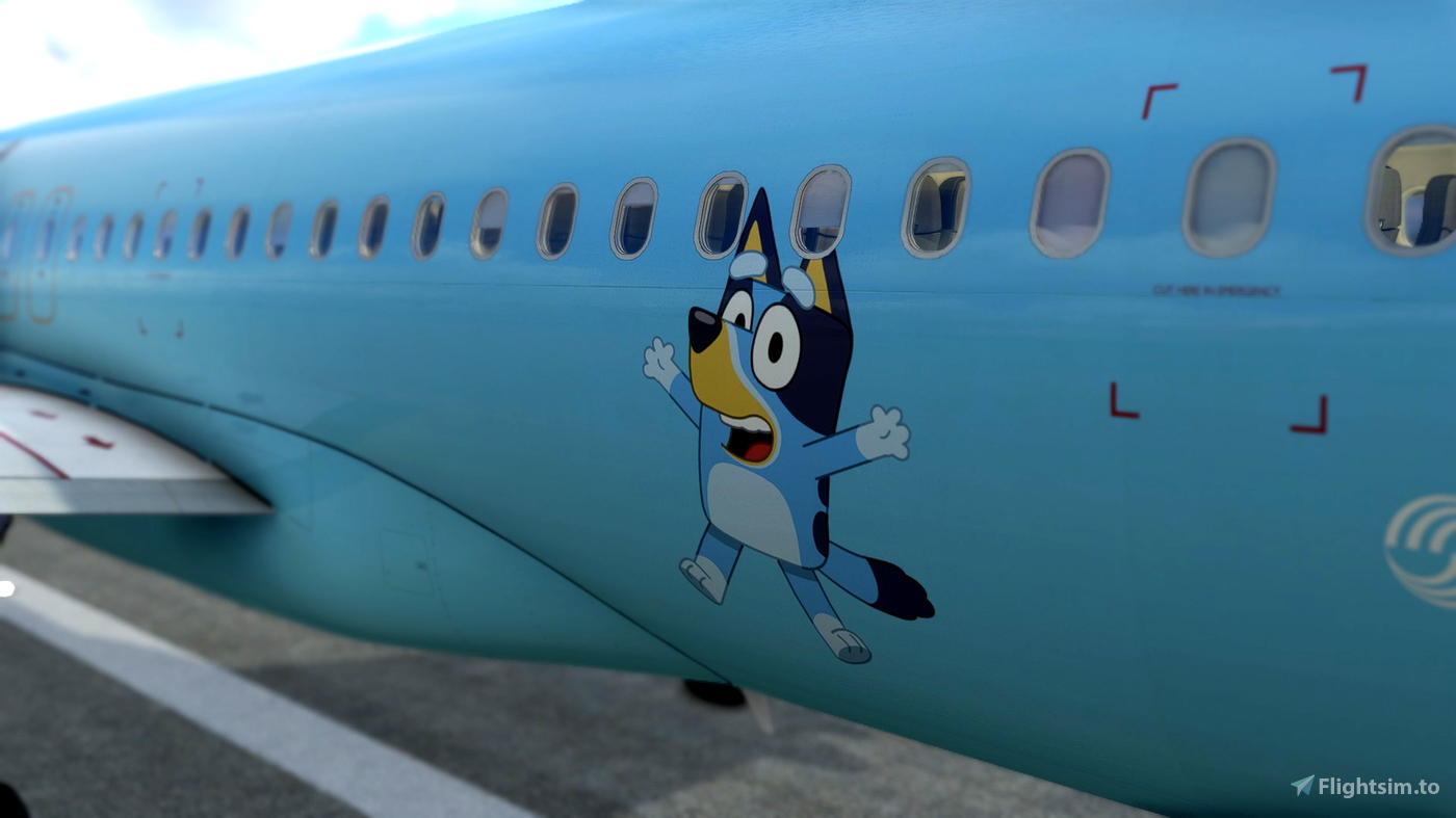 AirDog Airlines Buey! - The Bluey plane Fenix a320-200 for Microsoft ...
