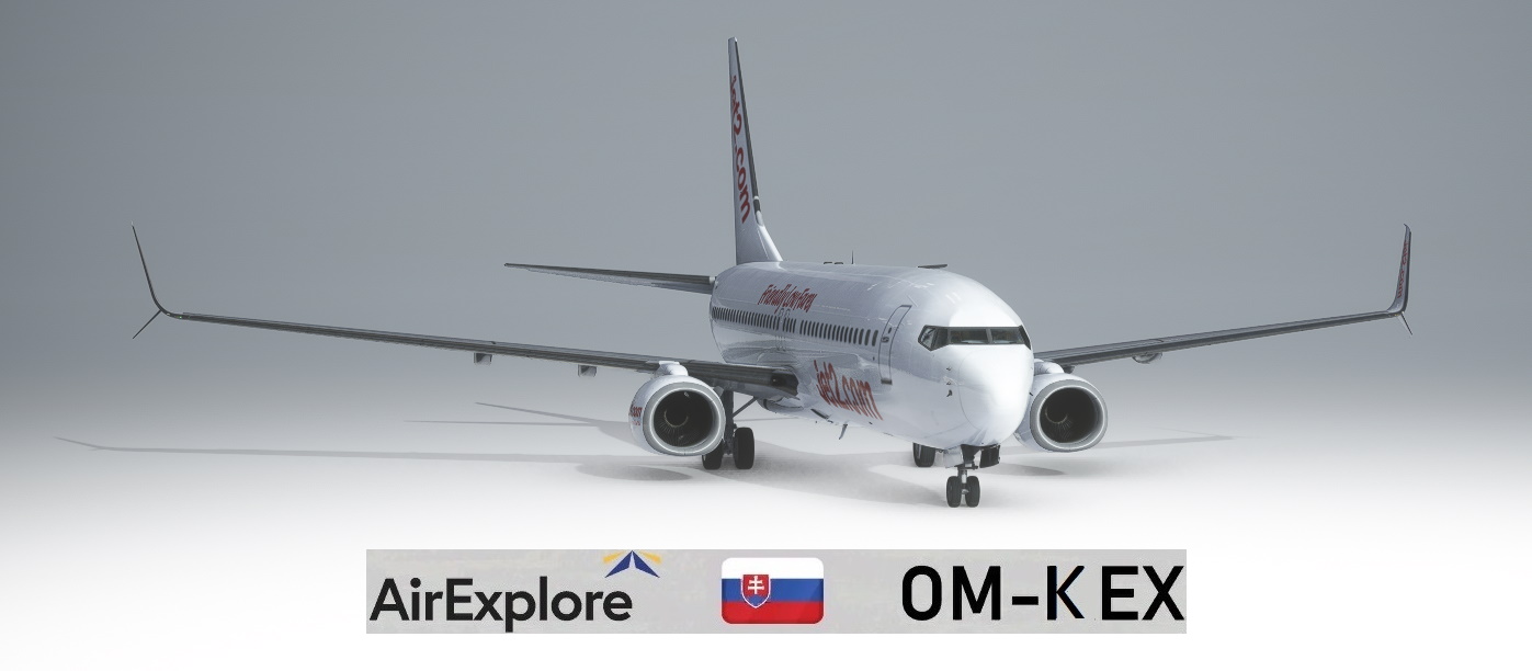 AirExplore (Jet2) B738 PMDG NG3 OM-KEX for Microsoft Flight Simulator ...