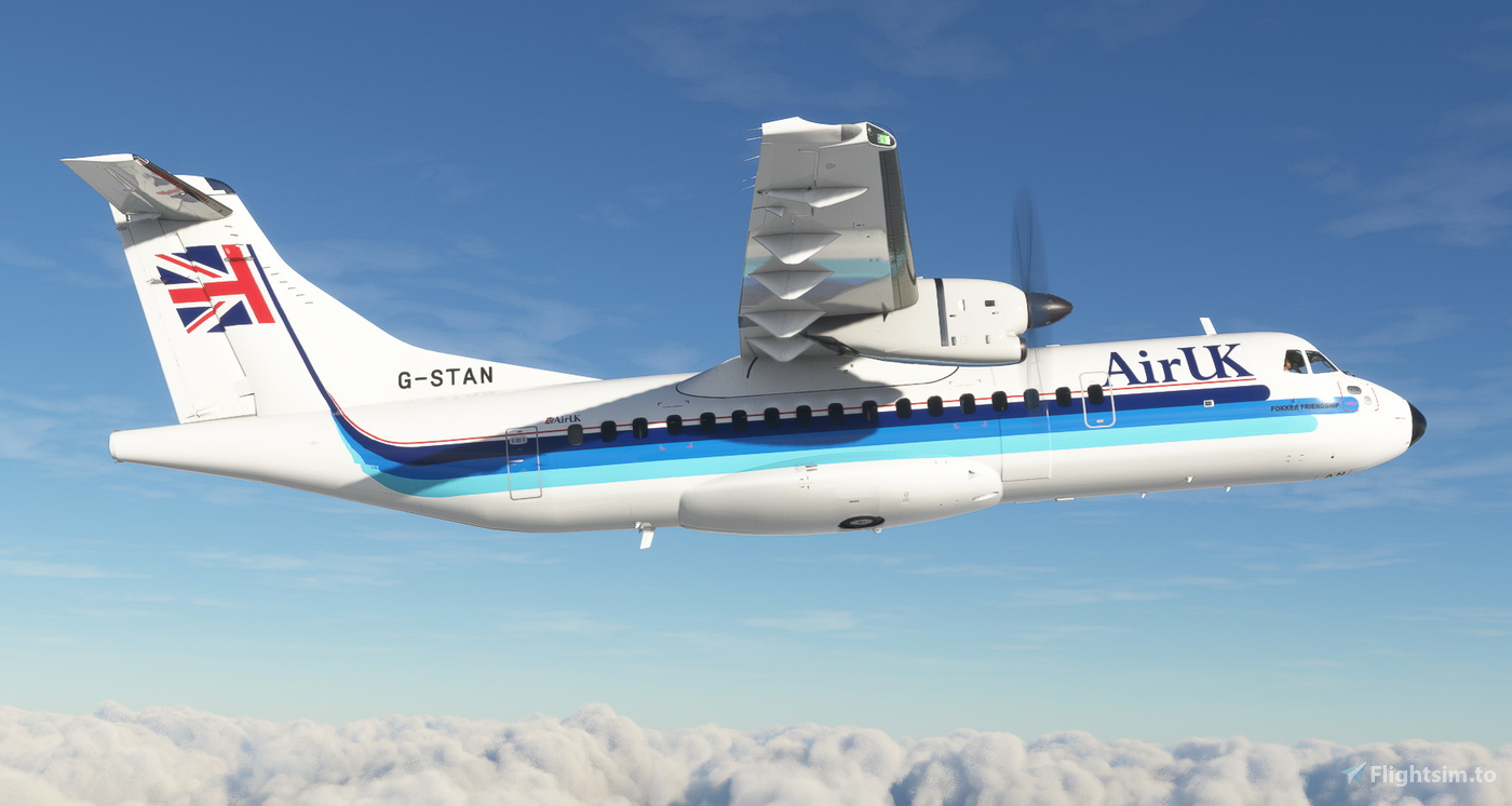 AirUK G-STAN (Fictional) | Asobo (Expert Series) ATR 42-600 [4K] for Microsoft Flight Simulator ...
