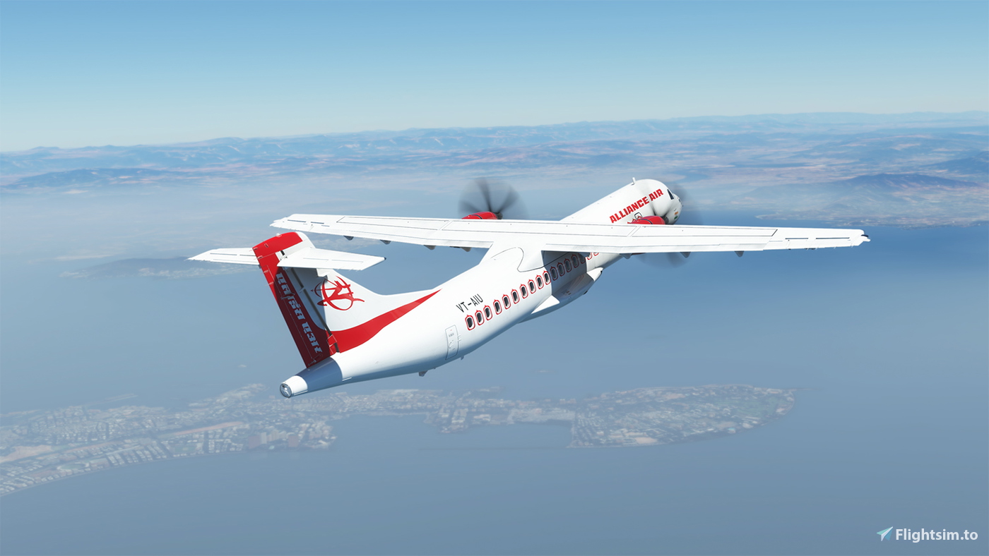 Alliance Air (India) Microsoft ATR 72-600 (VT-AIU) 8K Weathered with ...