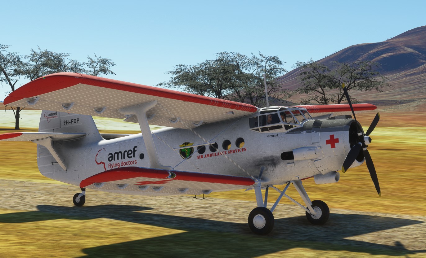 Antonov AN-2 AMREF Flying Doctors Africa for Microsoft Flight Simulator ...