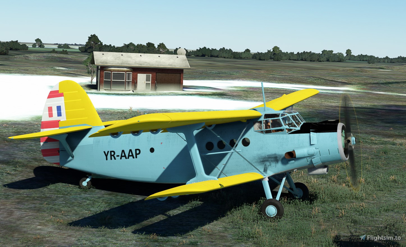 Antonov AN-2, Romania YR-AAP for Microsoft Flight Simulator | MSFS