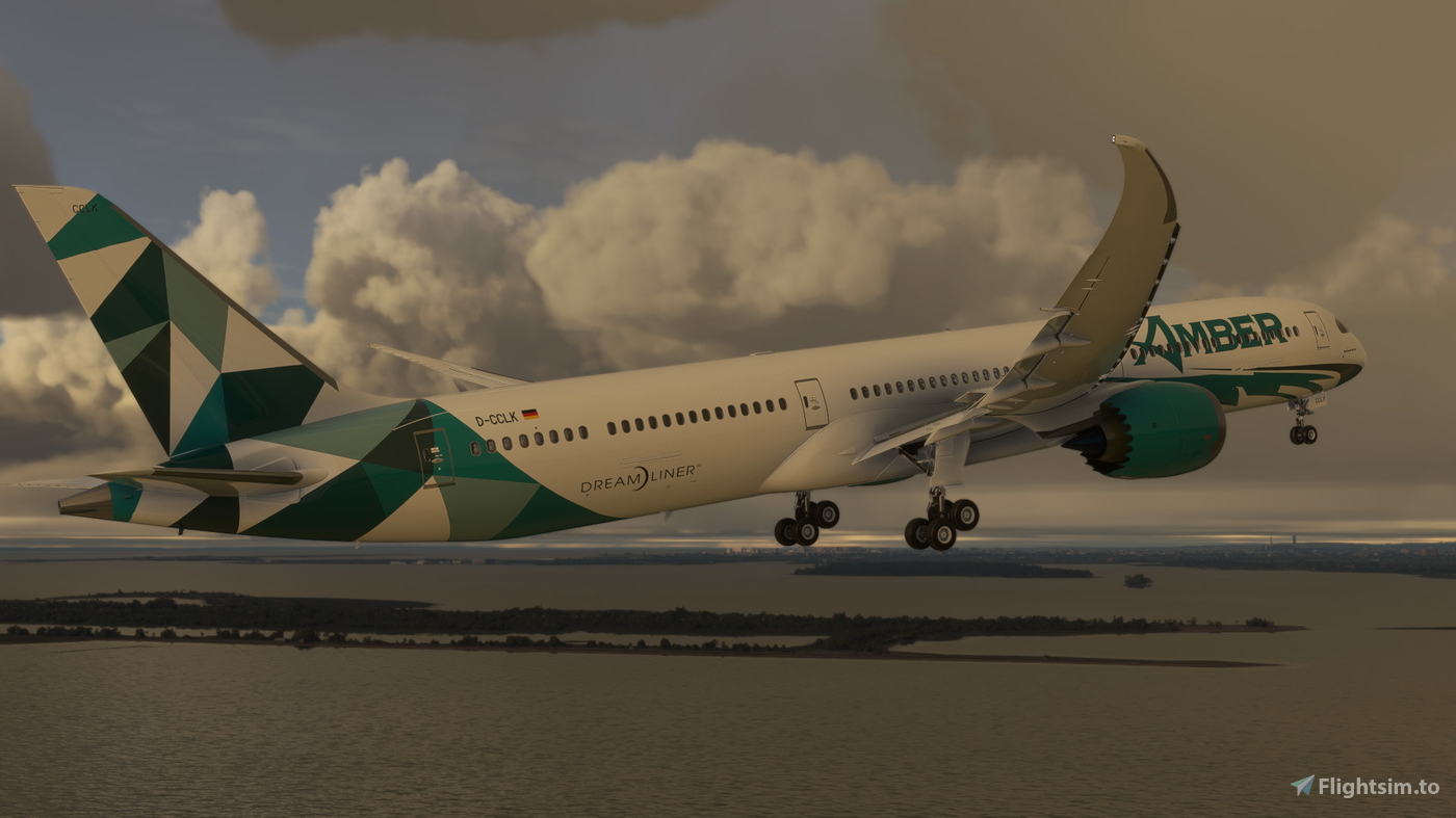 787-10 Dreamliner // Amber Virtual // D-CCLK // 4K for Microsoft Flight ...