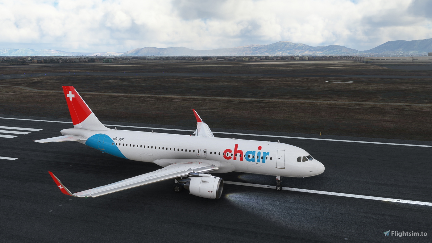 Asobo Airbus A320neo Chair Airlines "HB-JOK" for Microsoft Flight ...