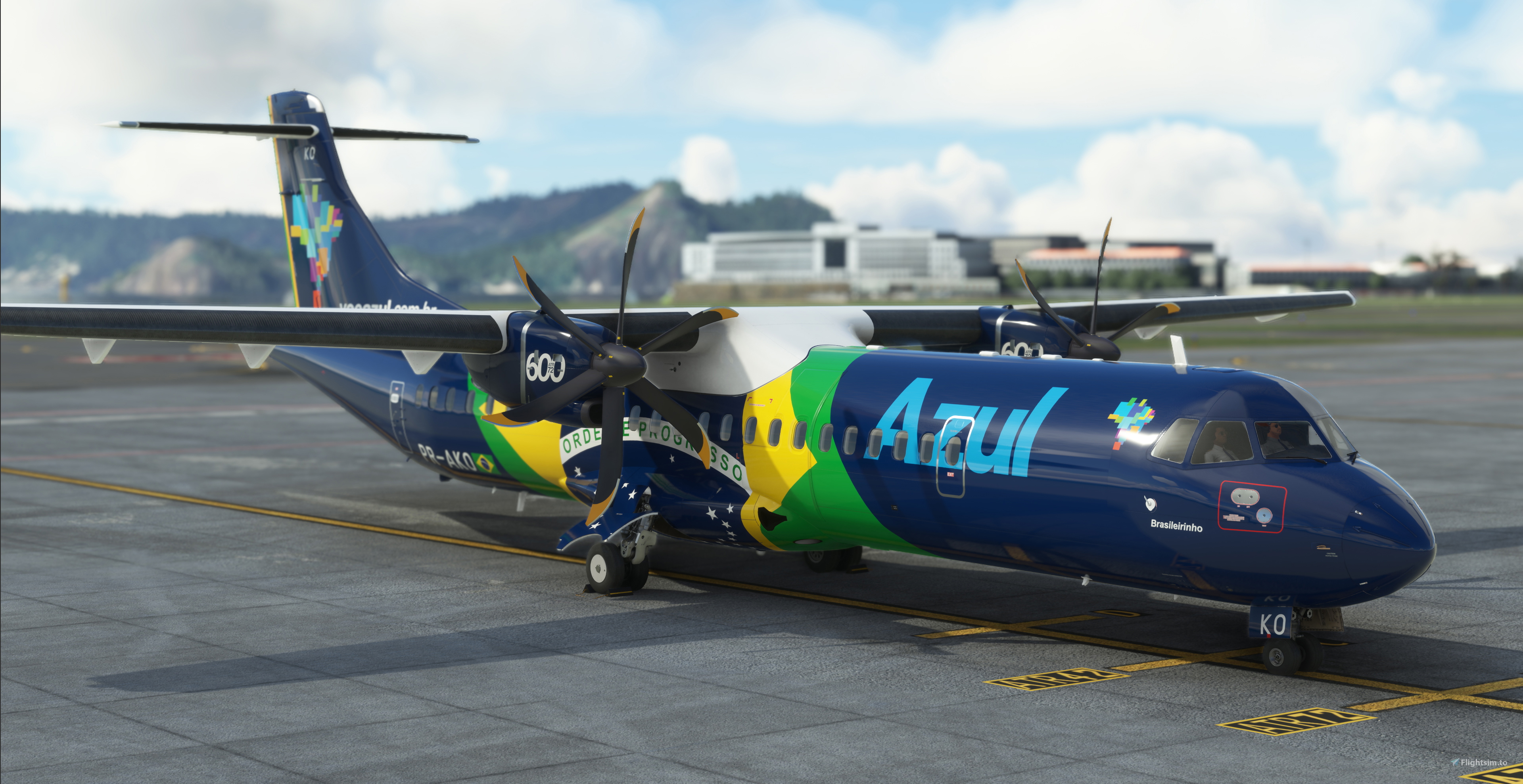 ASOBO ATR 72-600 AZUL (Brazilian Flag)| PR-AKO за Microsoft Flight ...