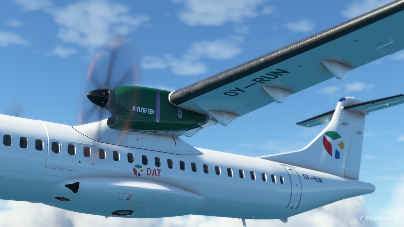 ATR 72 Danish Air Transport "OY-RUN" per Microsoft Flight Simulator | MSFS