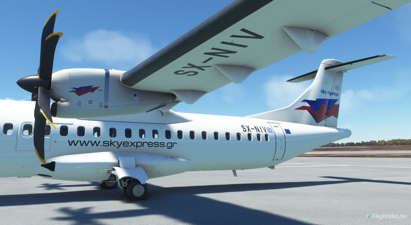 Asobo ATR 72-600 Skyexpress SX-NIV - 2 VERSIONS: Uncleaned & Cleaned! for Microsoft Flight ...