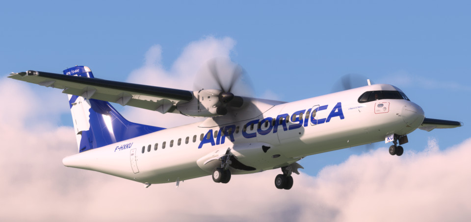 Asobo ATR72-600 | Air Corsica | F-HXKU | AMBIZONE 2025 STICKER for ...