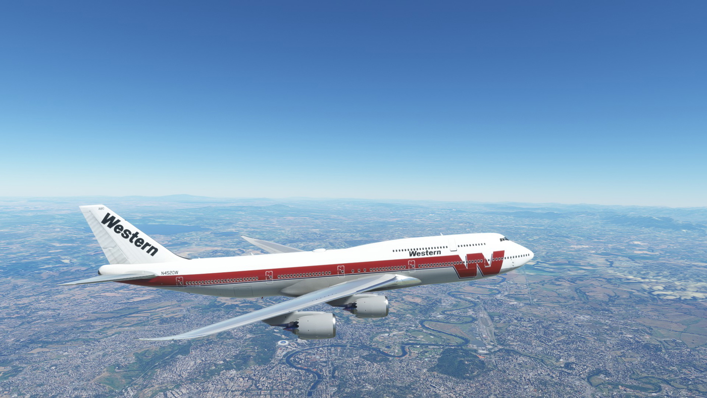 Asobo Boeing 747-8i Western Airlines 4K for Microsoft Flight Simulator ...