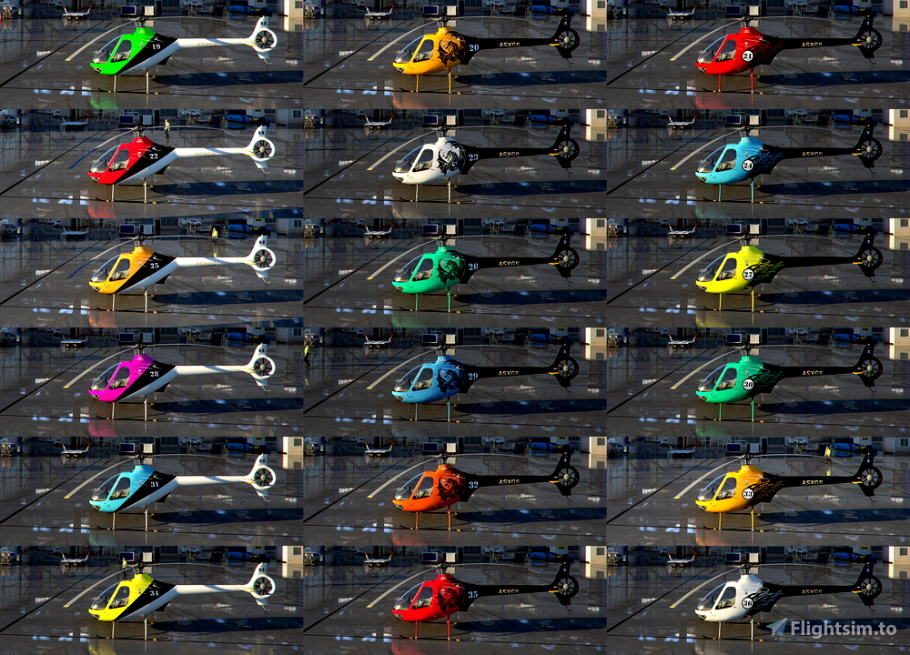 Asobo Cabri Racing Liveries (Numbers 19-36) for Microsoft Flight ...