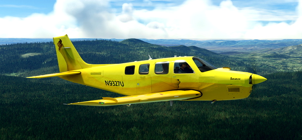 Bonanza Retro Classic Reds Livery for Microsoft Flight Simulator | MSFS