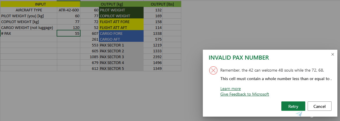 ATR 42/72-600 smart loadsheet generator for Microsoft Flight Simulator ...