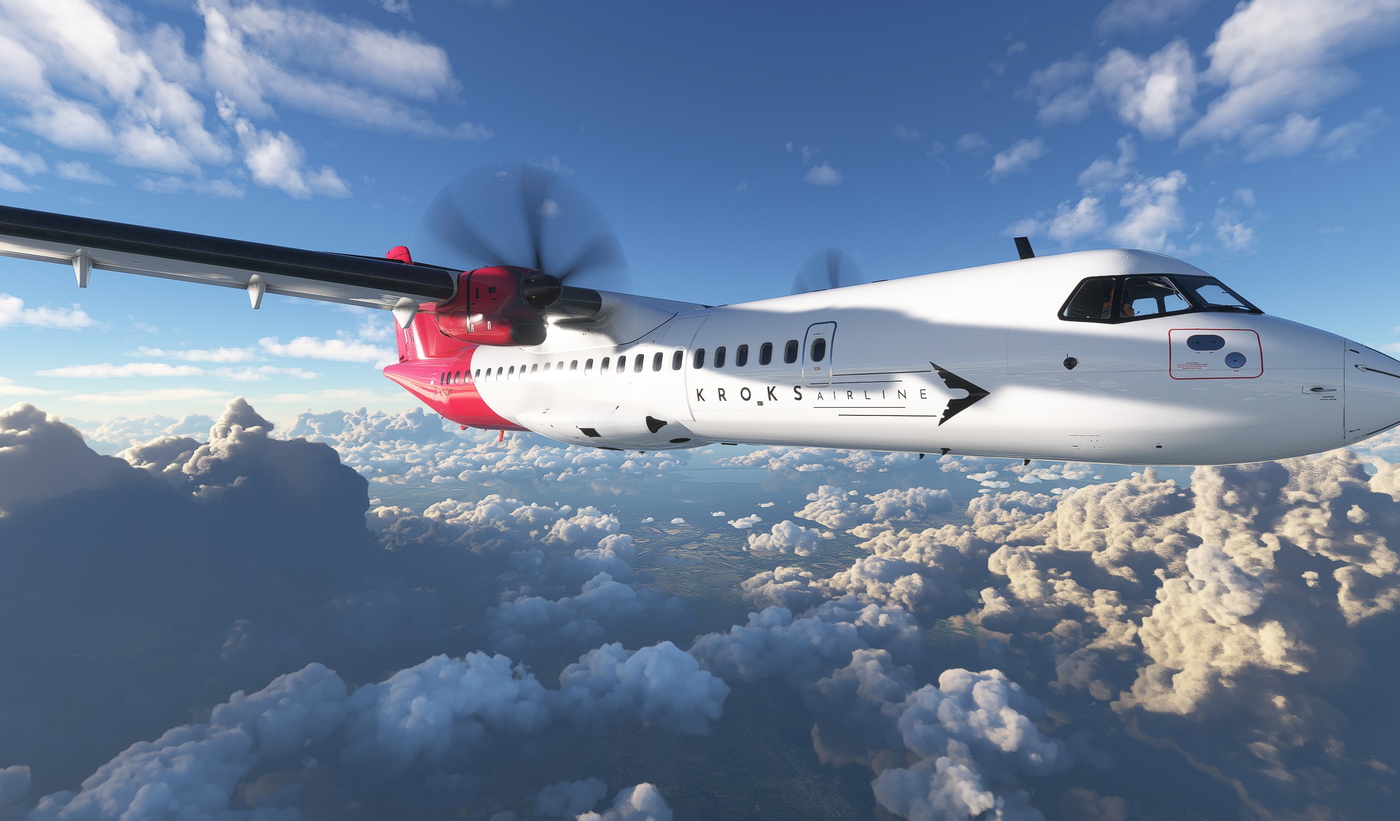 ATR 72-600 KROKS AIRLINES WHITE for Microsoft Flight Simulator | MSFS