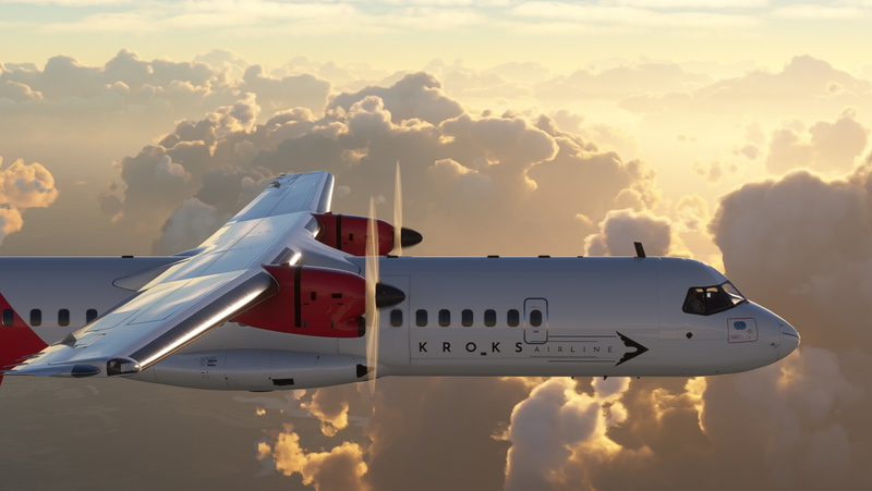 ATR 72-600 KROKS AIRLINES WHITE for Microsoft Flight Simulator | MSFS