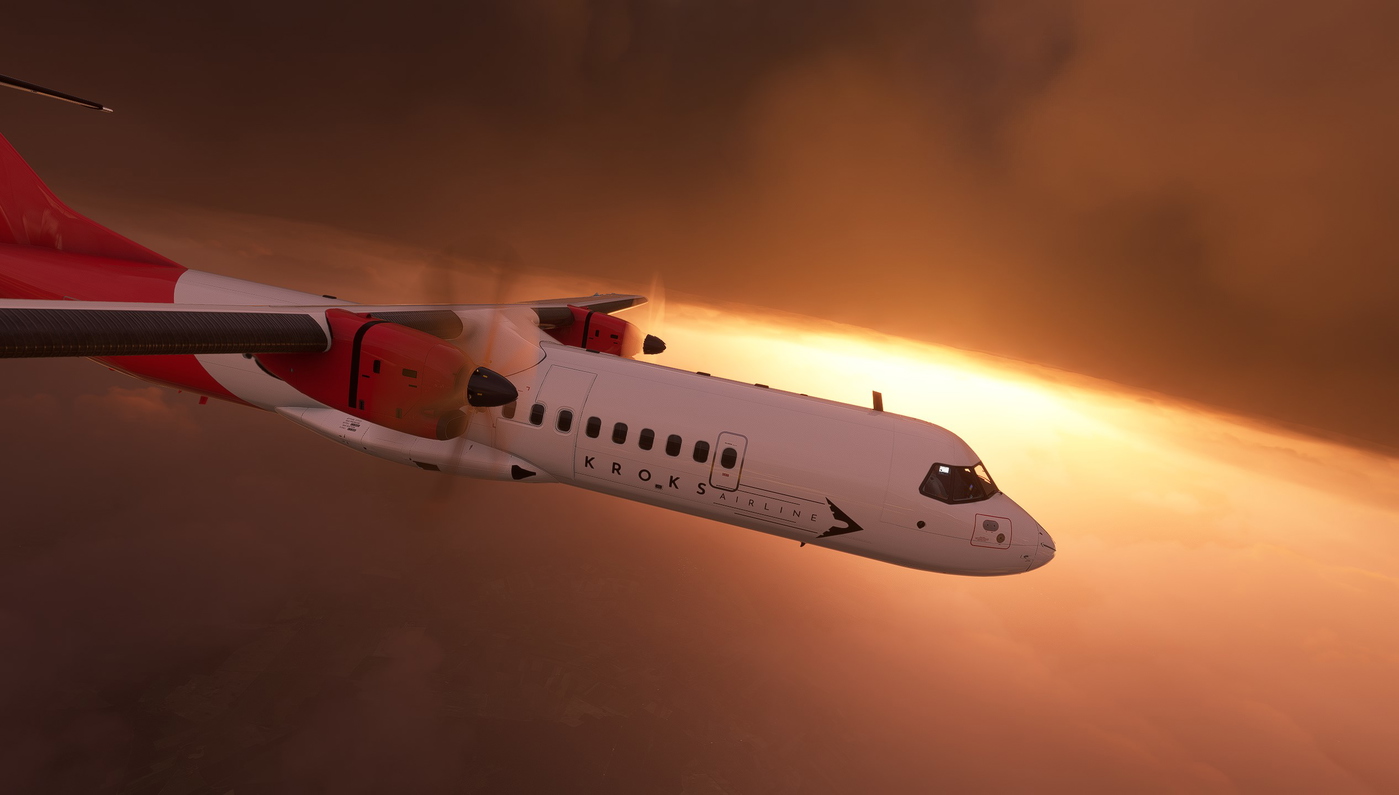 ATR 72-600 KROKS AIRLINES WHITE for Microsoft Flight Simulator | MSFS