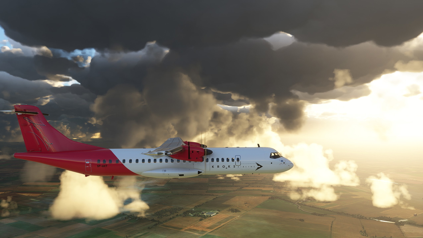 ATR 72-600 KROKS AIRLINES WHITE for Microsoft Flight Simulator | MSFS