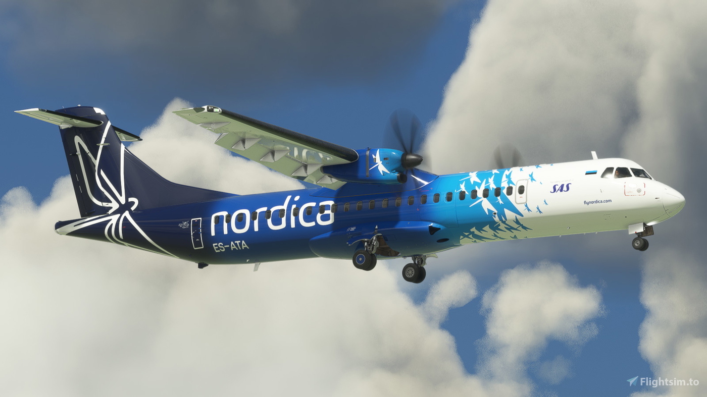 ATR 72-600 Nordica - ES-ATA, ES-ATB for Microsoft Flight Simulator | MSFS