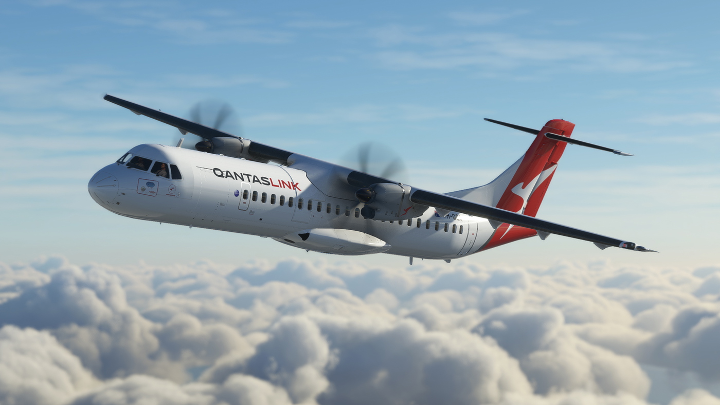 ATR 72-600 QantasLink VH-QOA 8K & 4K for Microsoft Flight Simulator | MSFS