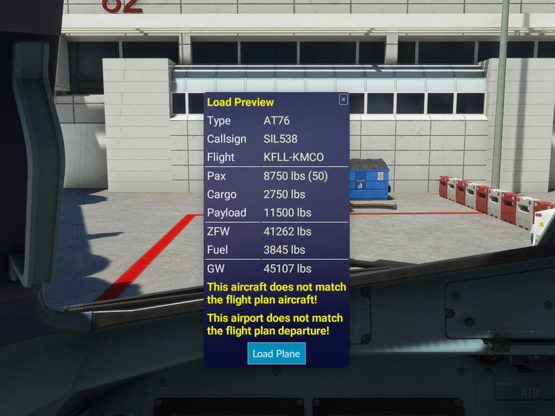 SimBrief Loader for Microsoft Flight Simulator | MSFS