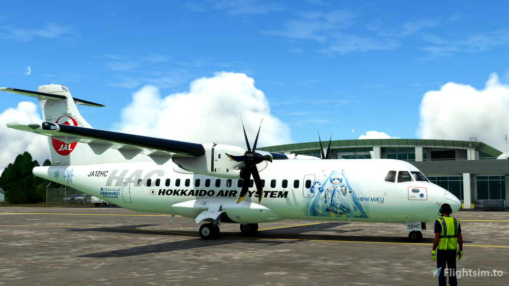ATR42-600 Hokkaido Air System JA12HC - SNOW MIKU『雪ミク』livery 对于 ...