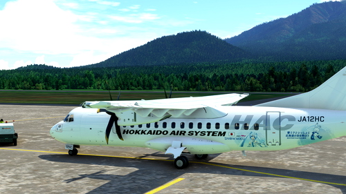 ATR42-600 Hokkaido Air System JA12HC - SNOW MIKU『雪ミク』livery for Microsoft Flight Simulator | MSFS