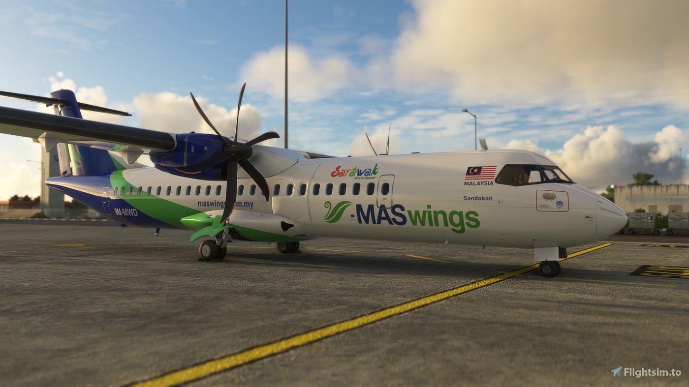 ATR76 Maswings 9M-MWD for Microsoft Flight Simulator | MSFS