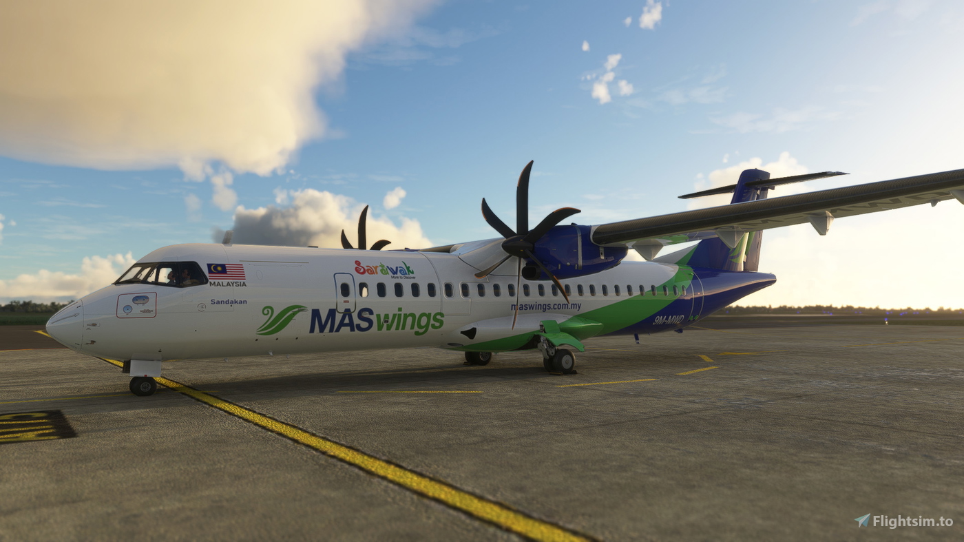 ATR76 Maswings 9M-MWD for Microsoft Flight Simulator | MSFS