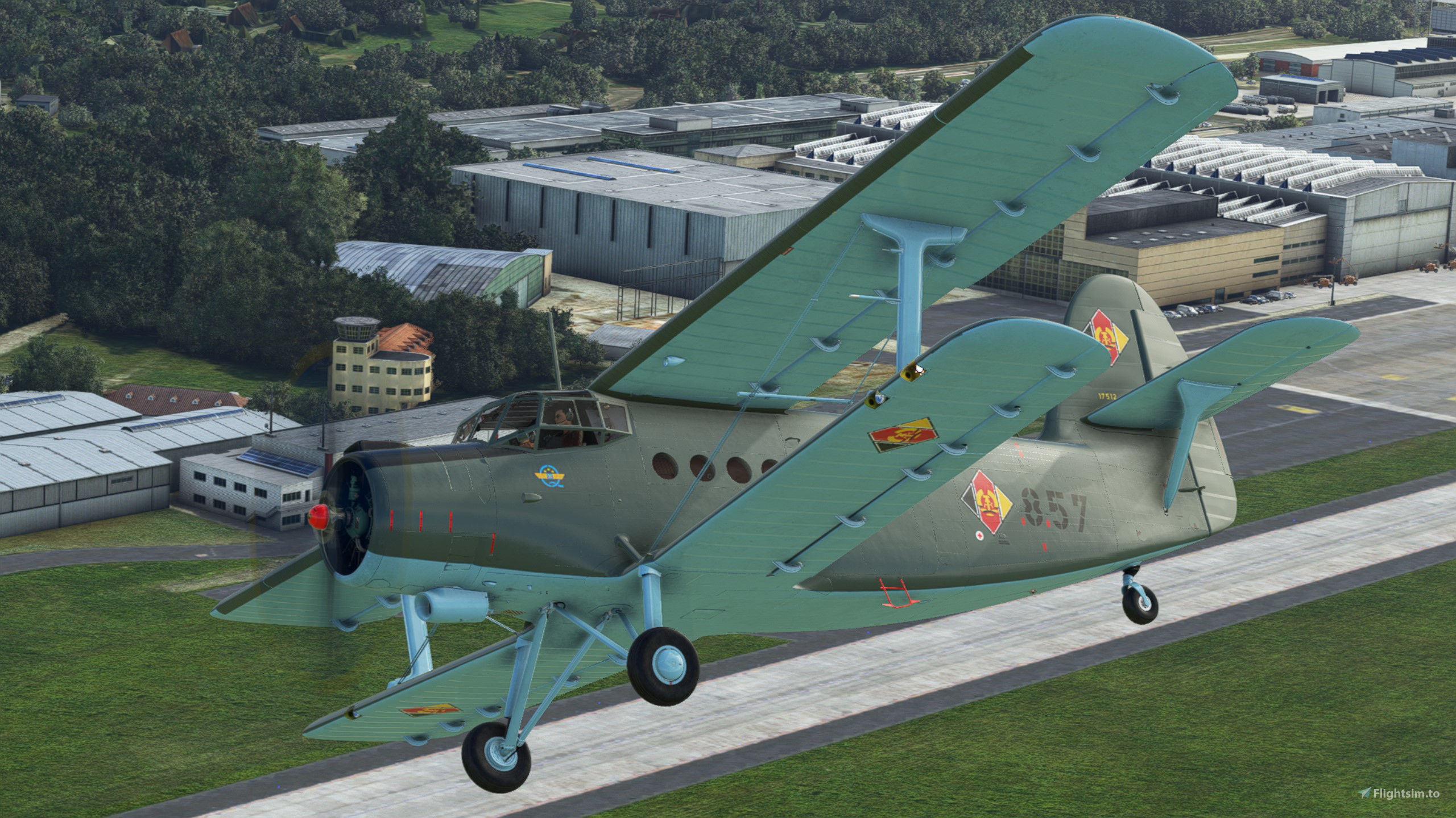 ATS Antonov AN-2 "857" GDR Air Force VS-14 ca. 70s for Microsoft Flight ...