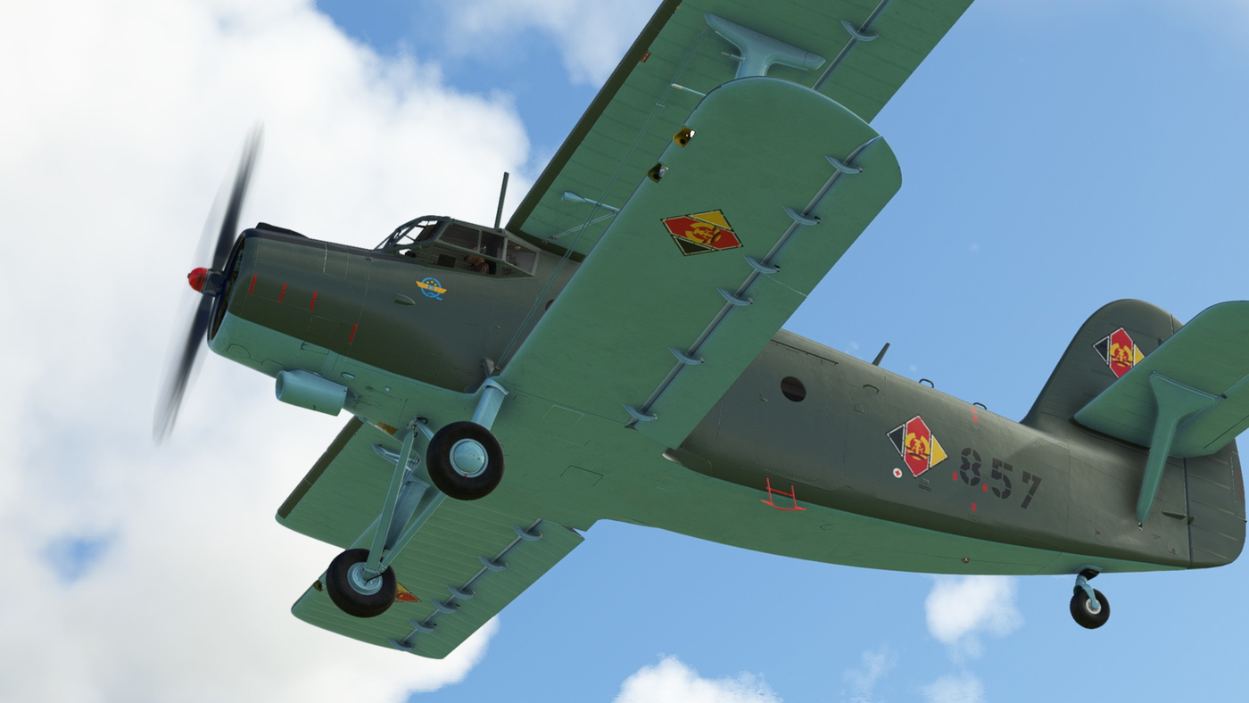 ATS Antonov AN-2 "857" GDR Air Force VS-14 ca. 70s for Microsoft Flight ...