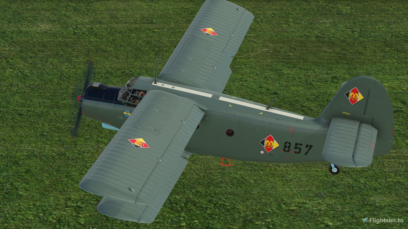 ATS Antonov AN-2 "857" GDR Air Force VS-14 ca. 70s for Microsoft Flight ...
