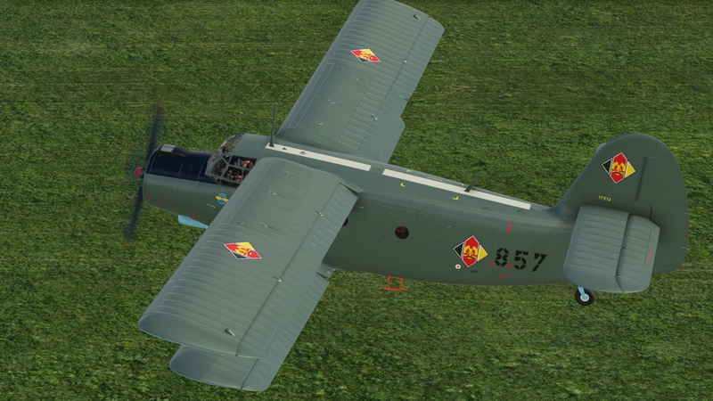 ATS Antonov AN-2 "857" GDR Air Force VS-14 ca. 70s for Microsoft Flight ...