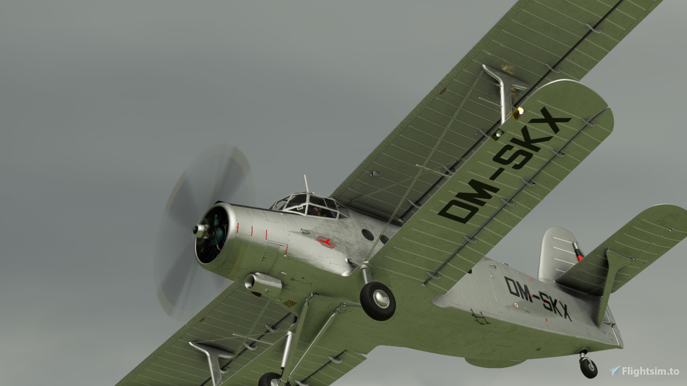 ATS Antonov AN-2 DM-SKX INTERFLUG for Microsoft Flight Simulator | MSFS