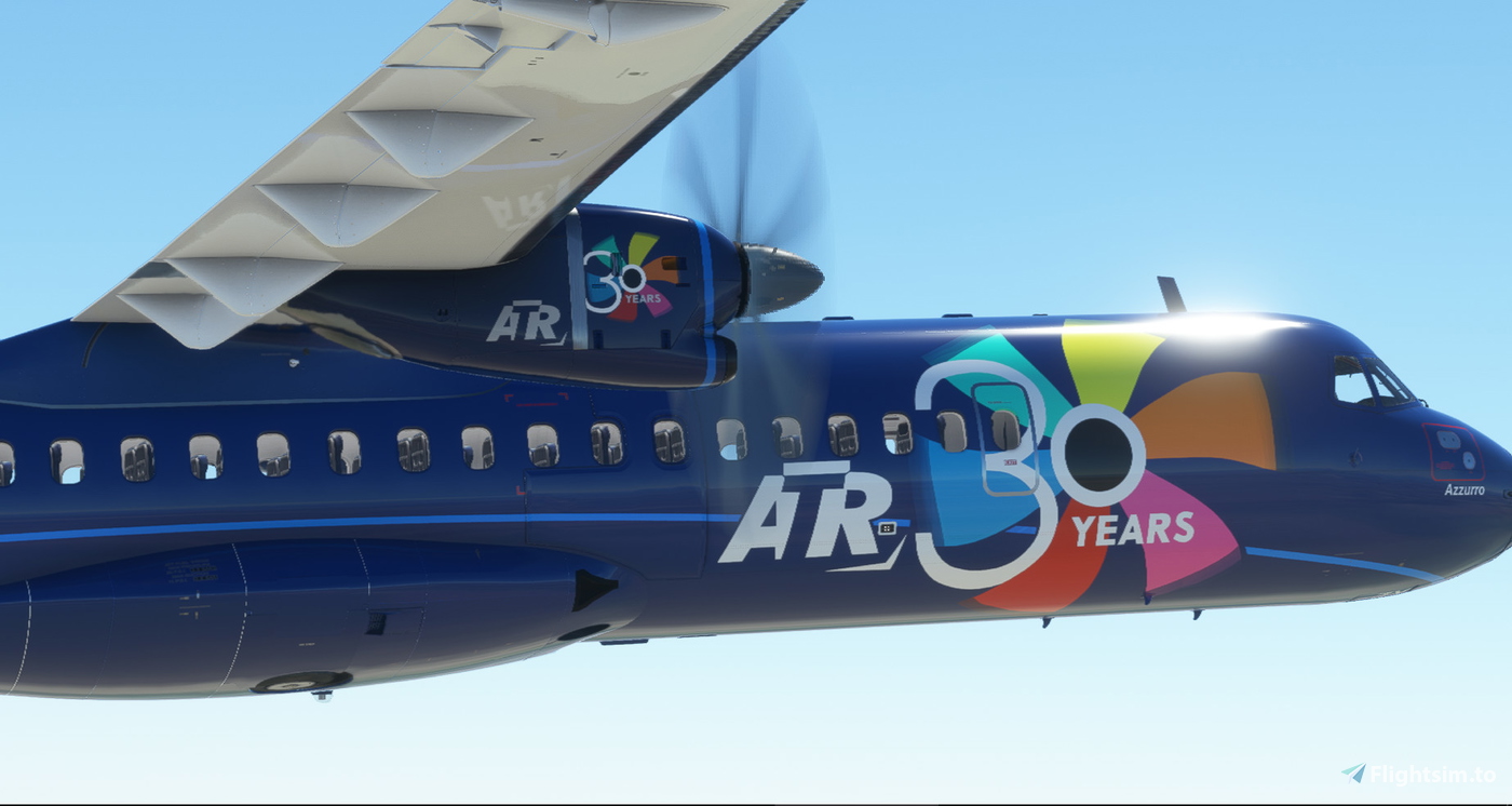 Azul (ATR's 30th Anniversary) | PR-AZY | Asobo ATR 72-600 | 8K for ...