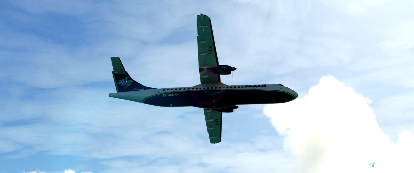Azul (New Livery + Custom Cabin Interior) | PR-AKN | Asobo ATR 72-600 ...