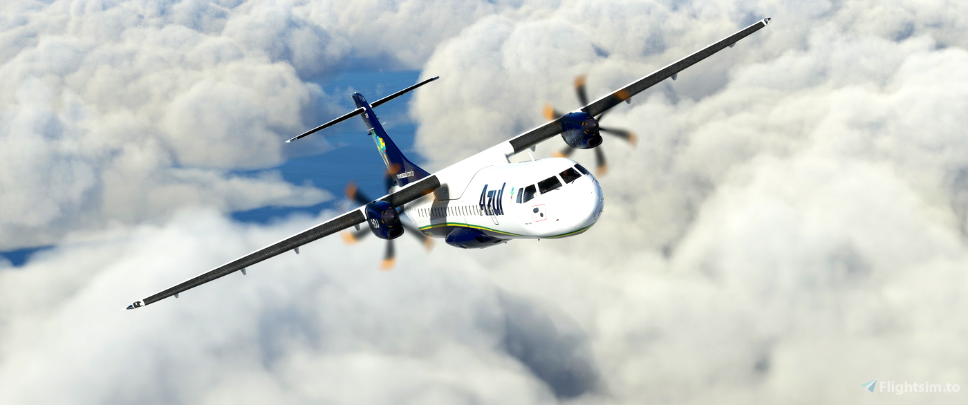 Azul (New Livery + Custom Cabin Interior) | PR-YXB | Asobo ATR 72-600 ...