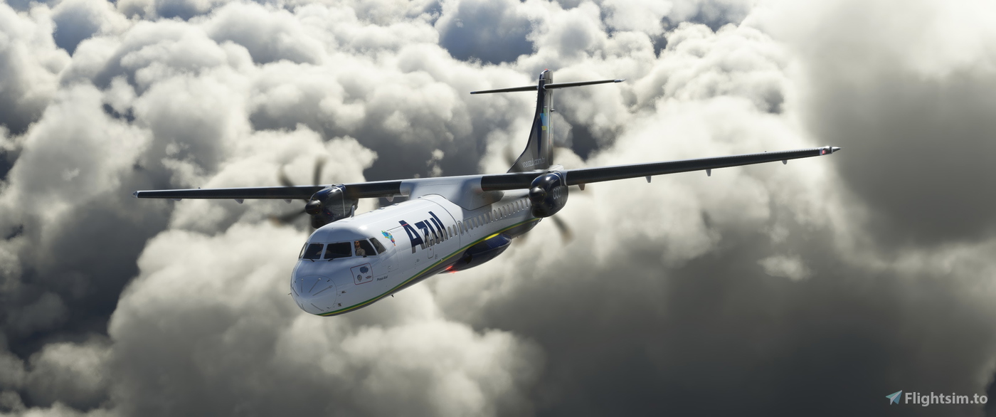 Azul (New Livery + Custom Cabin Interior) | PR-AKN | Asobo ATR 72-600 ...