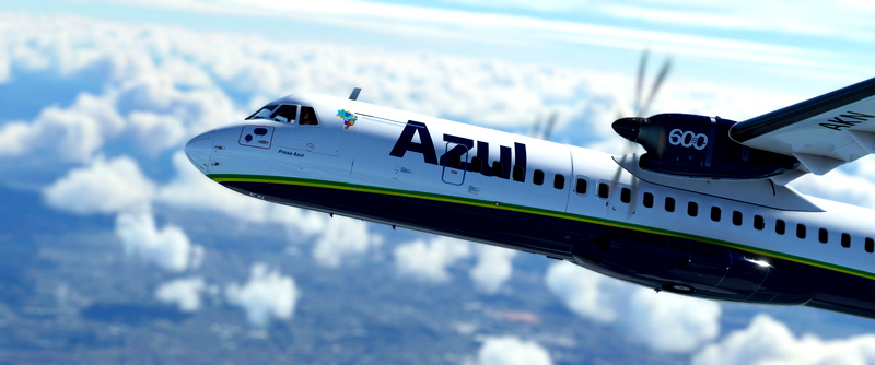 Azul (New Livery + Custom Cabin Interior) | PR-AKN | Asobo ATR 72-600 ...