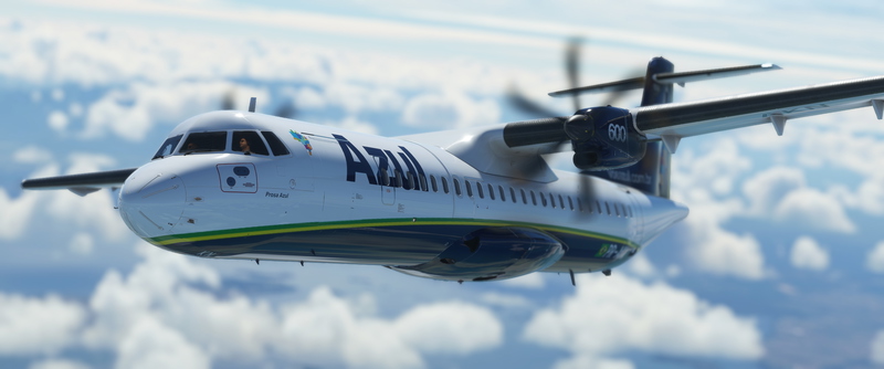 Azul (New Livery + Custom Cabin Interior) | PR-AKN | Asobo ATR 72-600 ...