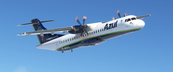 Azul (New Livery + Custom Cabin Interior) | PR-YXB | Asobo ATR 72-600 ...