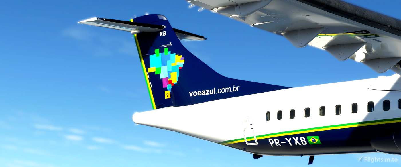 Azul (New Livery + Custom Cabin Interior) | PR-YXB | Asobo ATR 72-600 ...