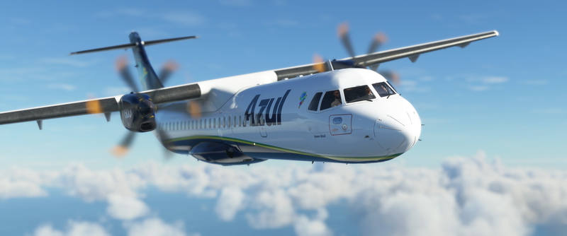 Azul (New Livery + Custom Cabin Interior) | PR-YXB | Asobo ATR 72-600 ...