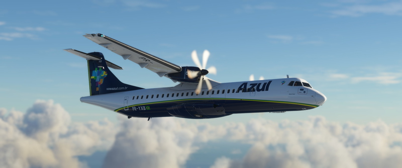 Azul (New Livery + Custom Cabin Interior) | PR-YXB | Asobo ATR 72-600 ...
