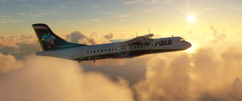 Azul (New Livery + Custom Cabin Interior) | PR-YXB | Asobo ATR 72-600 ...