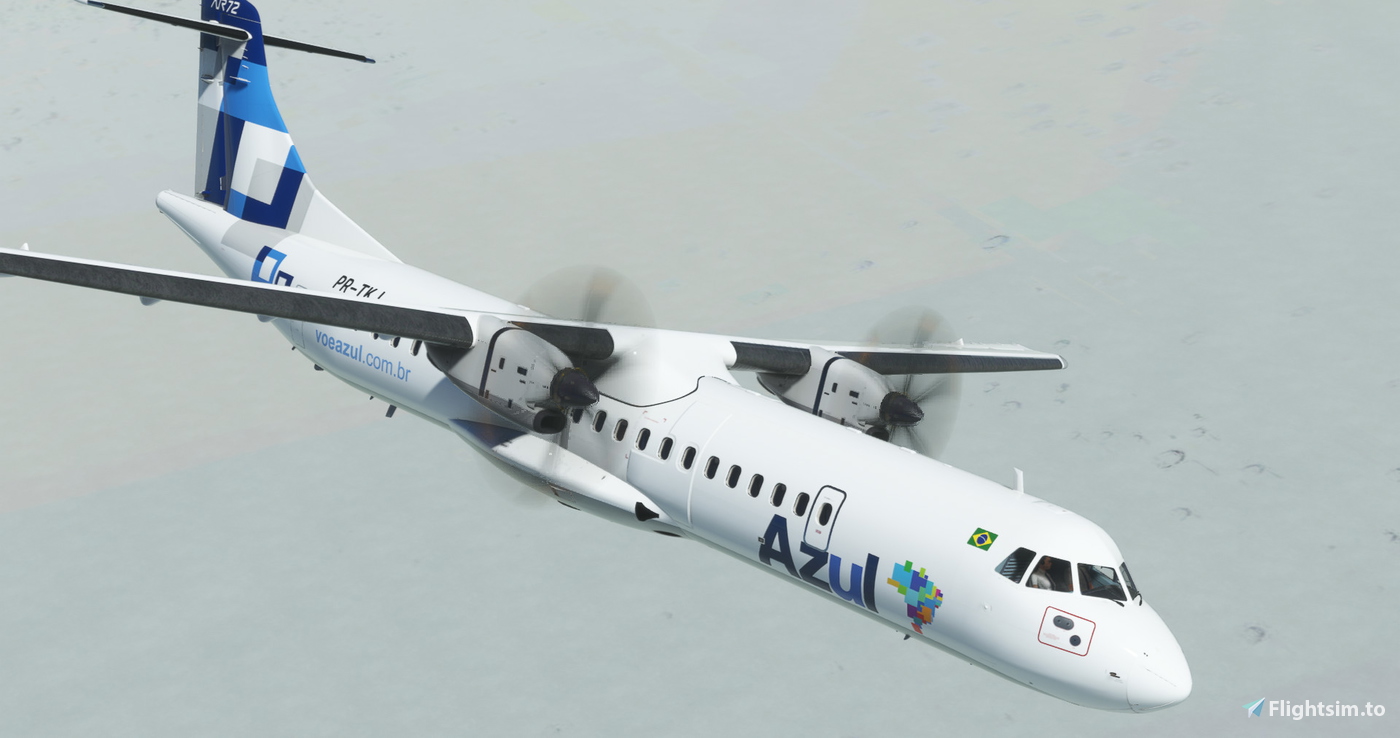 Azul (TRIP) | PR-TKJ | Asobo ATR 72-600 | 8K for Microsoft Flight ...
