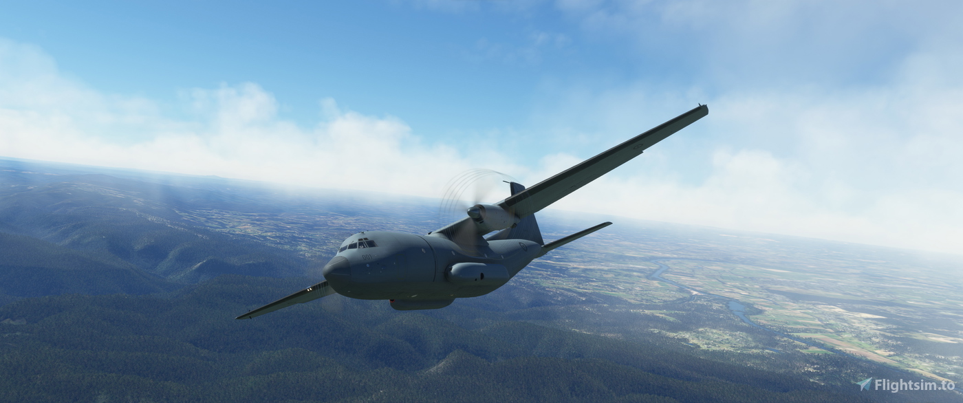 AzurPoly C160 Transall Australian RAAF 034-001 35Sqn (Fictional Spartan) for Microsoft Flight ...
