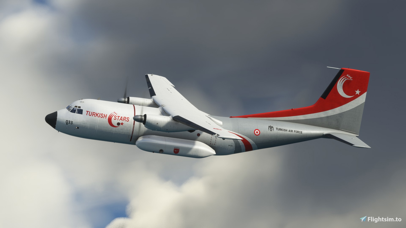 Azurpoly C160 TUAF "TURKISH STARS" for Microsoft Flight Simulator | MSFS