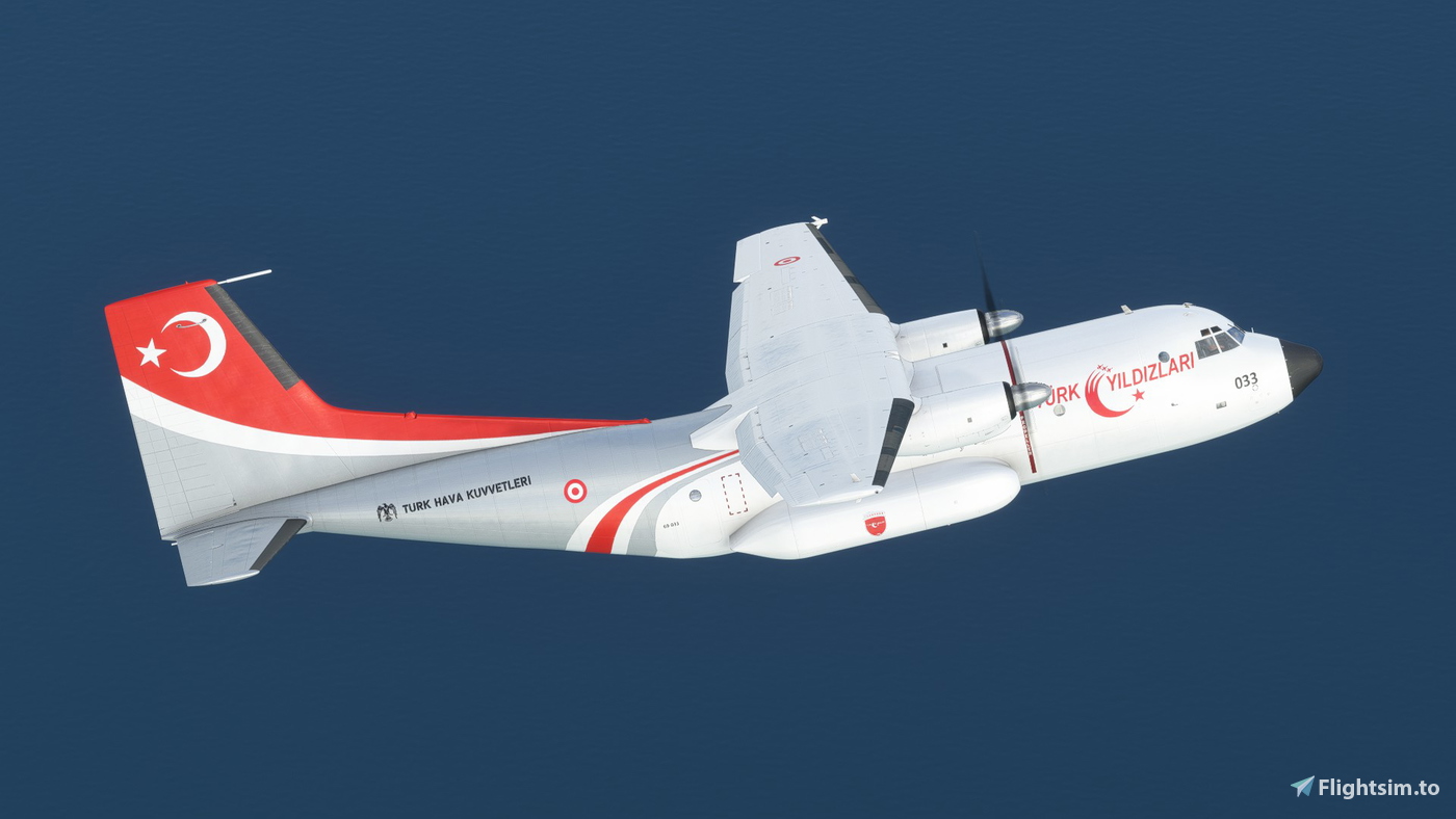 Azurpoly C160 TUAF "TURKISH STARS" for Microsoft Flight Simulator | MSFS